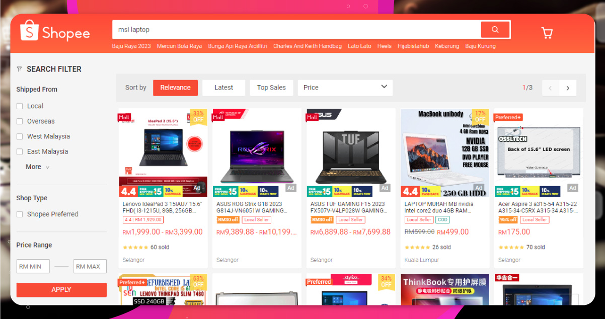How To Scrape Product Data from Shopee and Lazada?