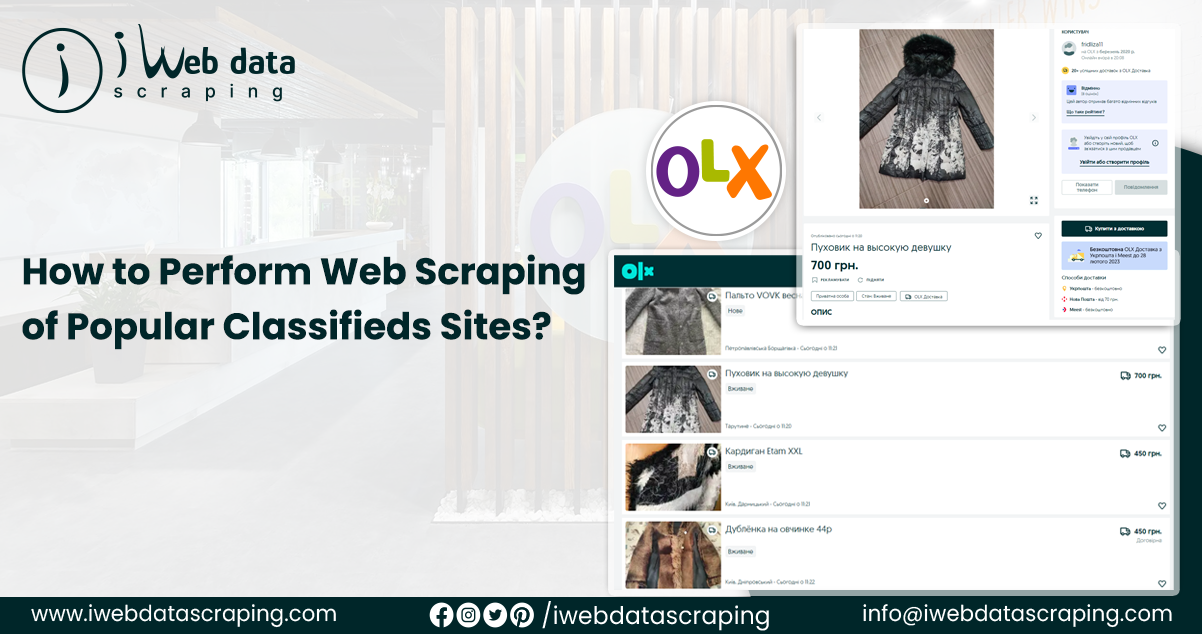 Web scraping of a popular classified site | with iWeb Data Scraping.