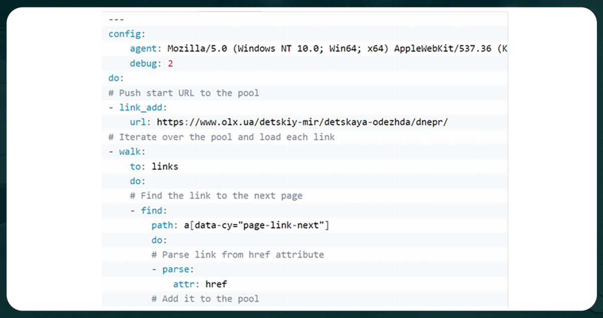 Web scraping of a popular classified site - with iWeb Data Scraping.