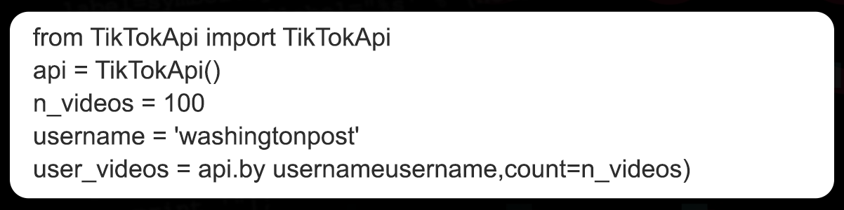 Scrape TikTok videos and music with iWeb Data Scraping.