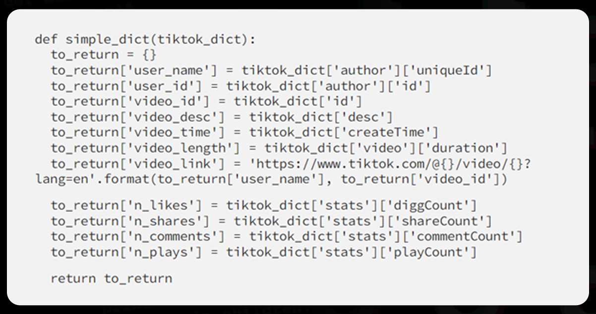 Scrape TikTok videos and music with iWeb Data Scraping.