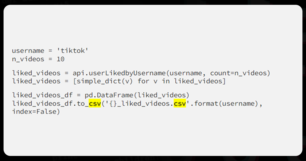 Scrape TikTok videos and music with iWeb Data Scraping.