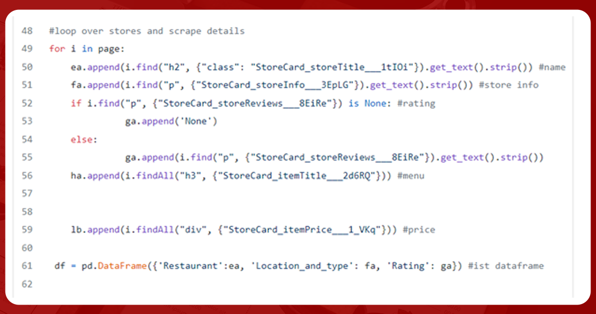 Extract restaurant menu from DoorDash: A Step-by-Step Guide