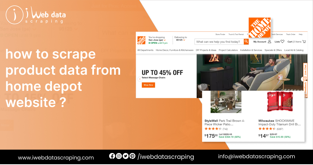 how to scrape product data from home depot website ? - TheOmniBuzz
