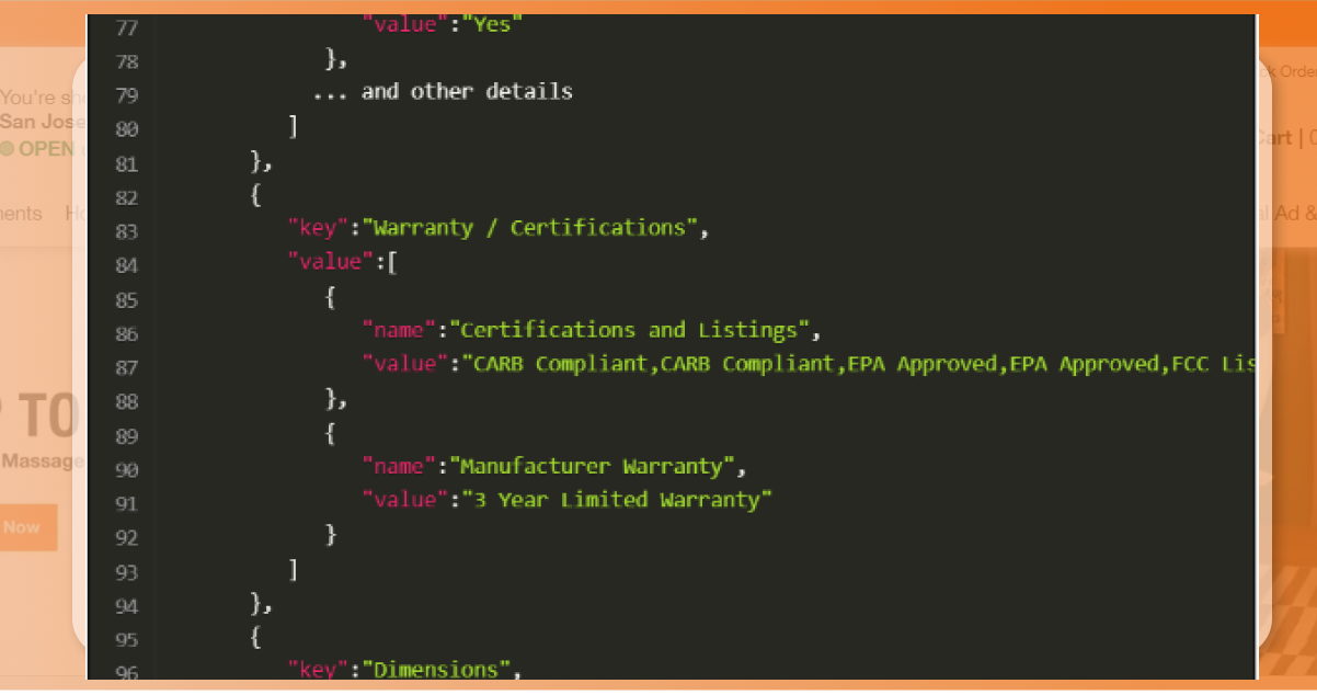 how to scrape product data from home depot website ? - TheOmniBuzz