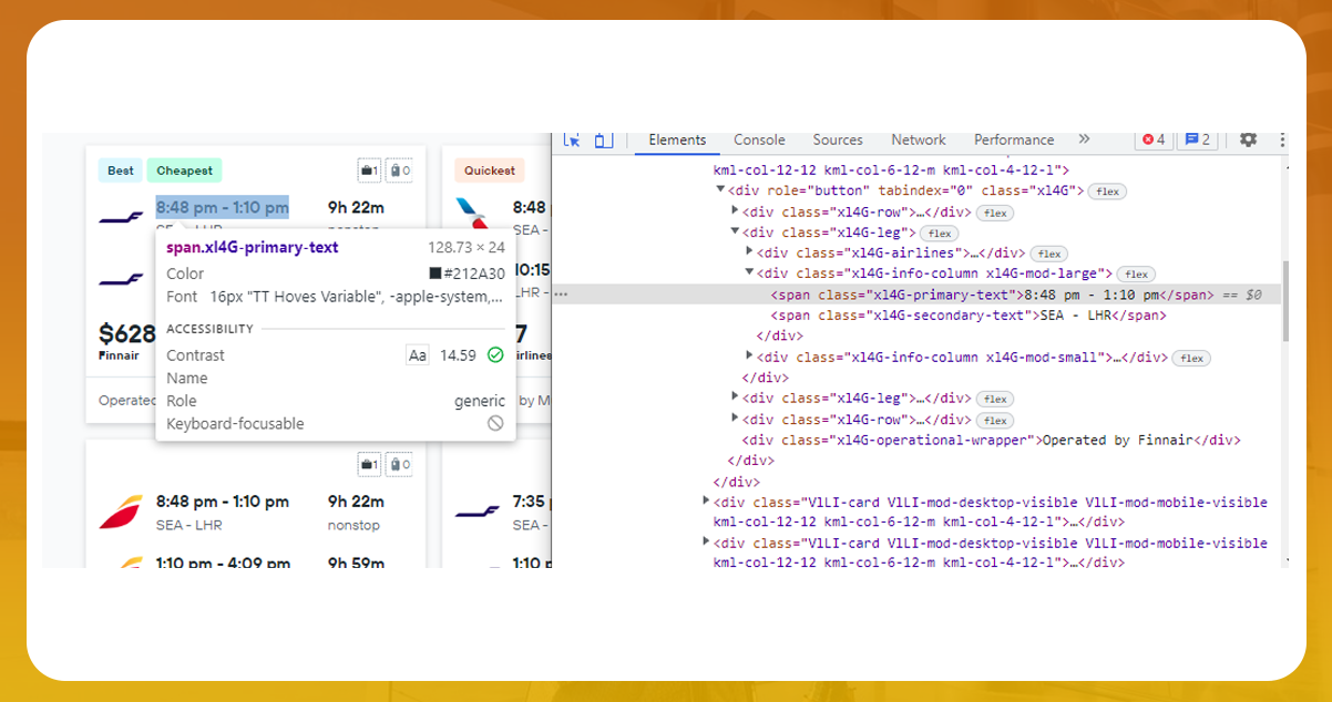 Importance of Web Scraping Flight Prices from Kayak: Steps Involved