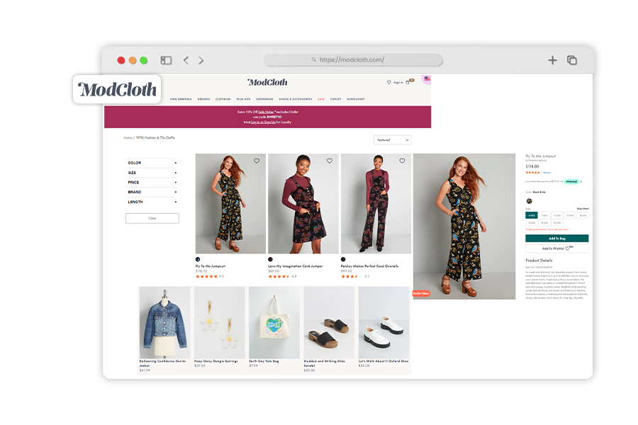 Scrape ModCloth Data with iWeb Data Scraping.